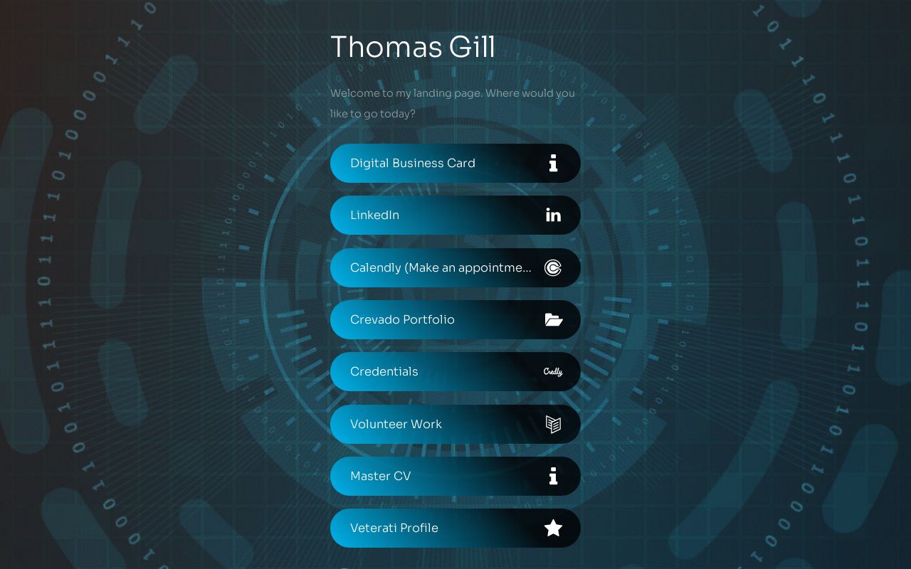 Thomas Gill's Landing Page